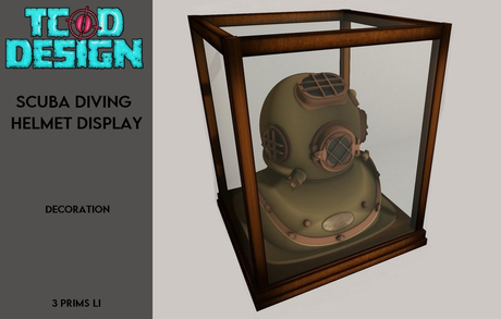 Second Life Marketplace - Scuba Diving Helmet Display ~ Mesh