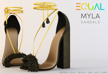 Second Life Marketplace - EQUAL - Myla Sandals GREEN