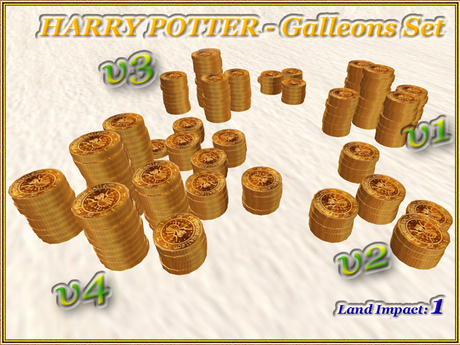 Second Life Marketplace - HP - Galleons Set (1 LI) (Full perm)