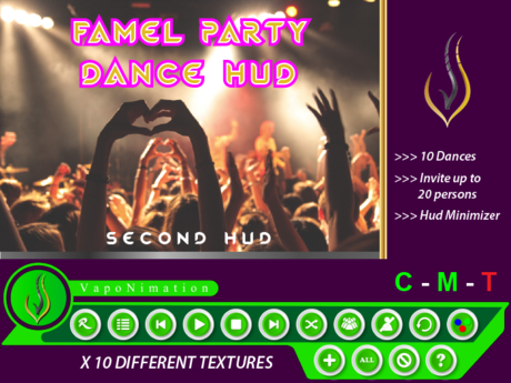 Second Life Marketplace - Bento Female Party Dancing animations Second hud