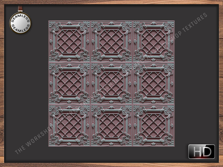 Second Life Marketplace - METAL RELIEF PANEL TEXTURES- 2
