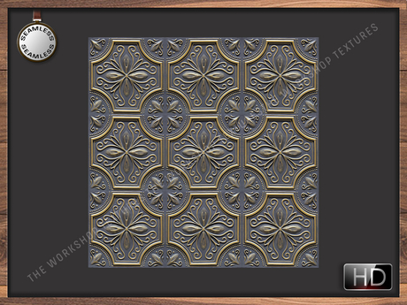 Second Life Marketplace - METAL RELIEF PANEL TEXTURES- 3