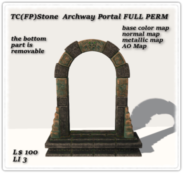 Second Life Marketplace - TC(FP)Stone Archway Portal FULL PERM