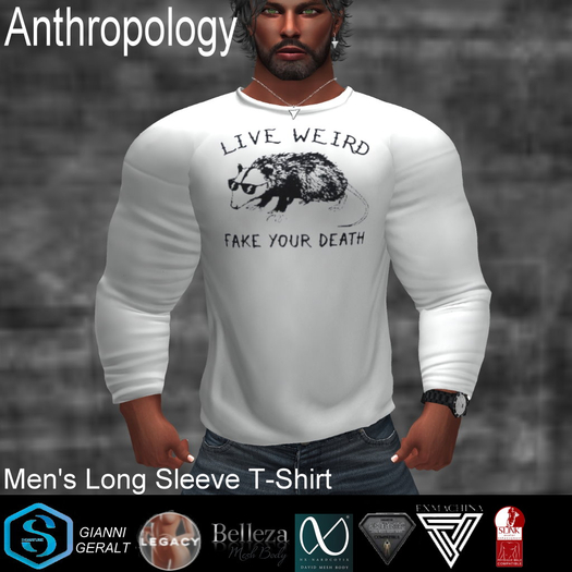 Second Life Marketplace - Live weird. Fake your death Men's Long sleeve ...