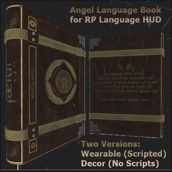 Second Life Marketplace - [Lucrezia] RP Language HUD + Angel Language Book
