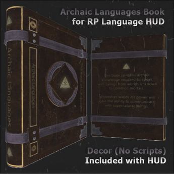 Second Life Marketplace - [Lucrezia] RP Language HUD + Angel Language Book