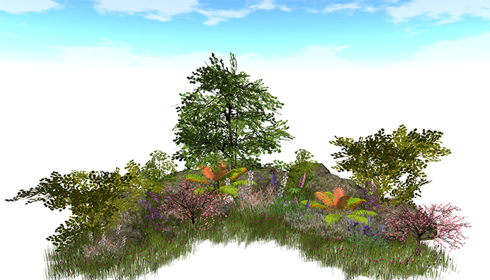 Second Life Marketplace - Jad Garden - Fern heather border garden