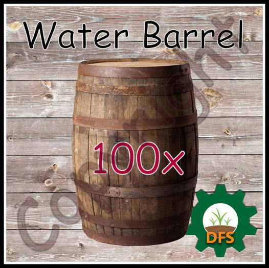 Second Life Marketplace - D*Run - DFS Farm (REZZ) - Water Barrel (100x ...