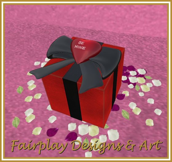 Second Life Marketplace - FDA Classy Metallic Red Be Mine Gift Box