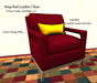 Second Life Marketplace - Deep Red Leather Chair (boxed)