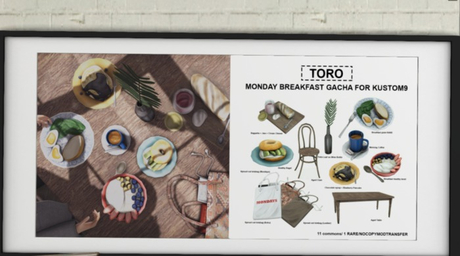 Second Life Marketplace - Toro. Chocolate syrup + Blueberry Pancake