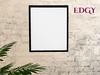 Second Life Marketplace - Edgy Photo Frame Black Gift