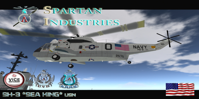 Second Life Marketplace - US Navy SH-3 Sea King *Zero* 3.1.0 ARRS Foot ...
