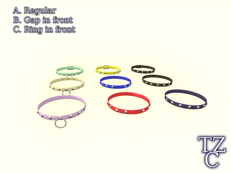 Second Life Marketplace - [TZC] Studded Collar Set (Demo)