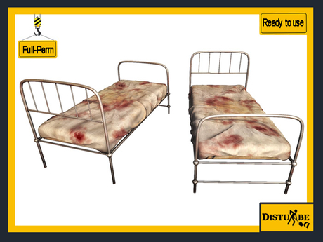 Second Life Marketplace - ::DisturbeD:: Horror Hospital - Bloody Bed ...