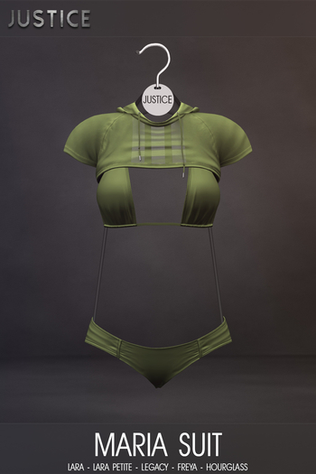 Second Life Marketplace - [JUSTICE] MARIA SUIT - OLIVE