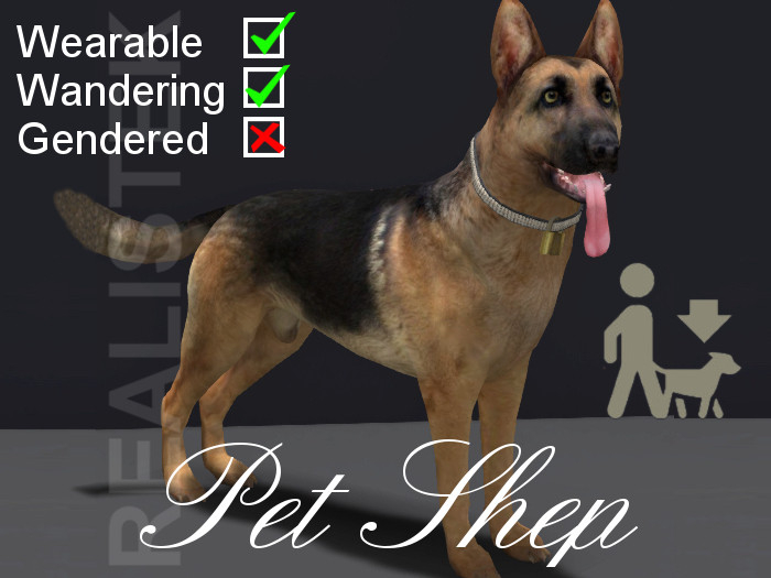 Second Life Marketplace - Pet Dog Shepherd Gold WW-