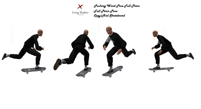 Second Life Marketplace - .:Living Shadow:. Pushing Wood Pose Full Perm ...