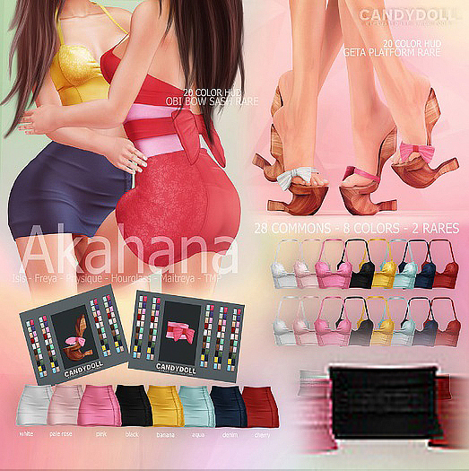 Second Life Marketplace - _CandyDoll_Akahana Collection Top Maitreya ...
