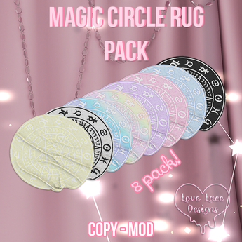 Second Life Marketplace - ::LL:: Magic Circle Rugs // FULL SET