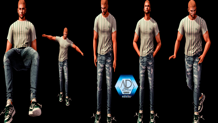 Second Life Marketplace - *AD POSES* Man Pose - Male Bento Static Pose #12