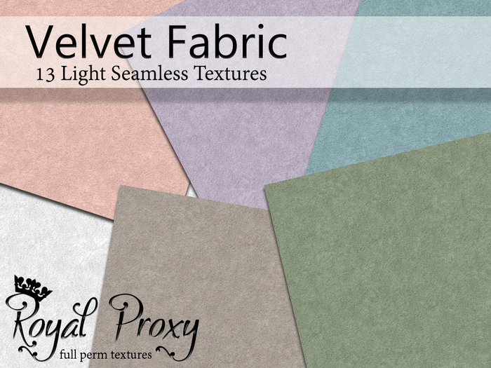 Second Life Marketplace - RP 13 Full Perm Seamless Velvet Textures - Light