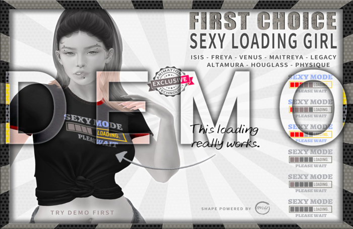 Second Life Marketplace - -= Sexy Loading Girl [DEMO]