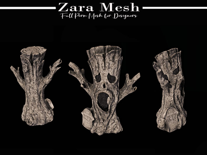 Second Life Marketplace - Zara Mesh - Horror - Scary Tree - FULL PERM MESH