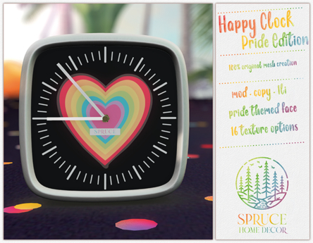 Second Life Marketplace - .spruce. happy clocks {pride edition}