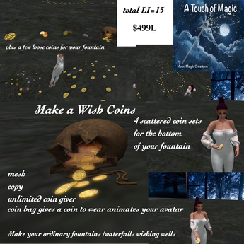 Second Life Marketplace - Wishing fountain coin kit-BOX