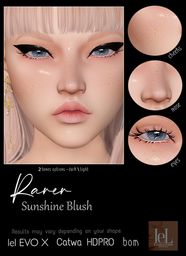 Second Life Marketplace - Rarer - Sunshine Blush (Lelutka EvoX)