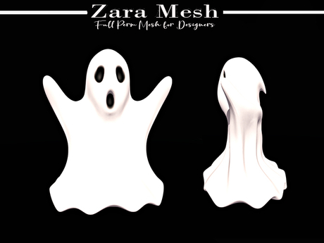 Second Life Marketplace - Zara Mesh - Halloween - Ghost Sculpture ...