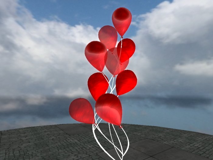 Second Life Marketplace - *jjw* New single Balloons-true Red