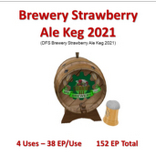 Second Life Marketplace - DFS Brewery Strawberry Ale Keg 2021