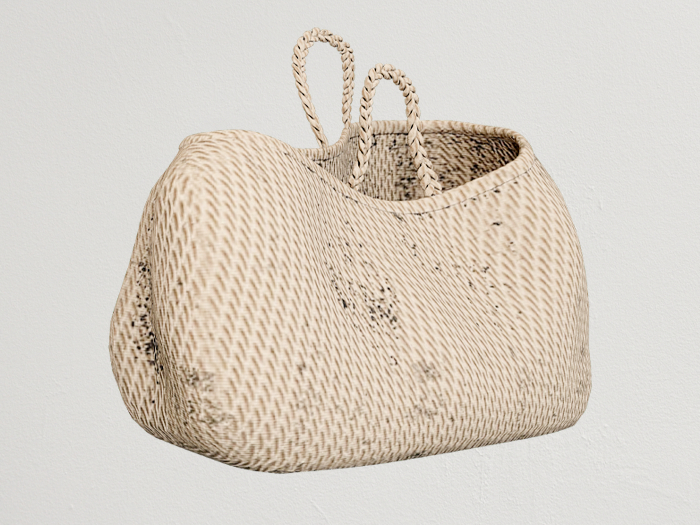 Second Life Marketplace - Nutmeg. Rattan Tote Carry, Beige