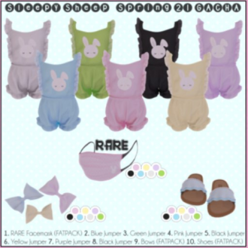 Second Life Marketplace - Sleepy Sheep. Spring 21 GACHA Jumper Blue