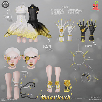 Second Life Marketplace - 11[Cubic Cherry] {Midas Touch} shoes white (BOX)