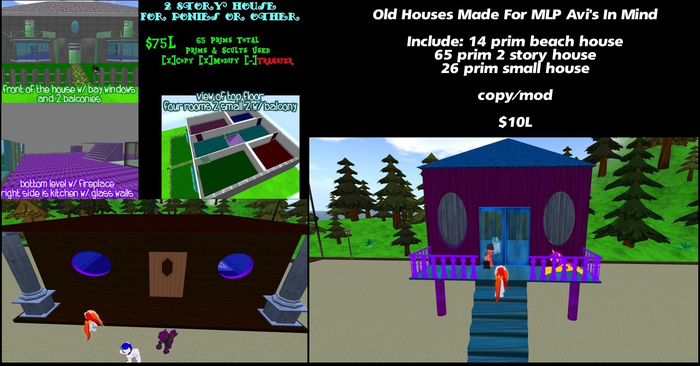 Second Life Marketplace - Old MLP/Toony Houses