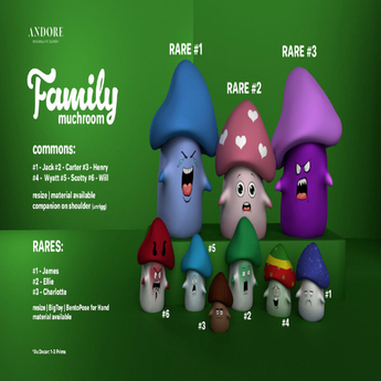 Second Life Marketplace - :ANDORE: - Gacha - Mushroom Family - #6