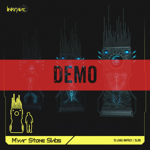 Second Life Marketplace - [LINKRAVE] M'yar Stone Slabs - DEMO