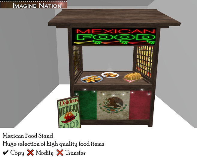 Second Life Marketplace - Mexican Food Stand