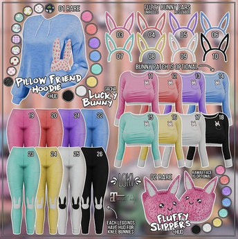 Second Life Marketplace - 07.Loki - Lucky Bunny GACHA - Mint Fuzzy ...
