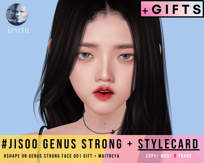 Second Life Marketplace - [GENETIC] Jisoo Shape #Genus Strong Face W003