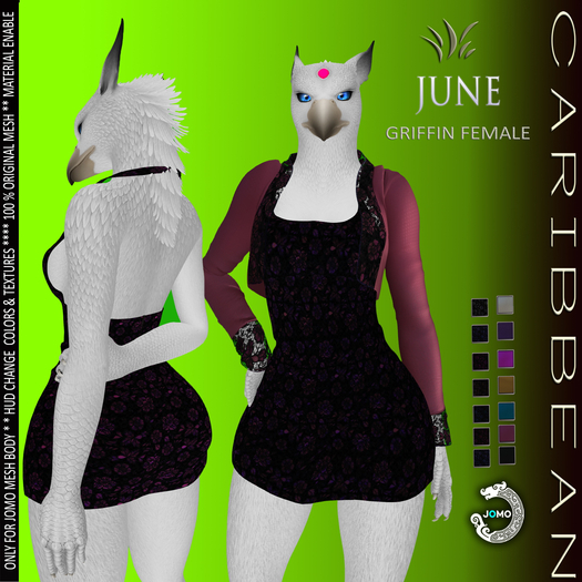 Second Life Marketplace - JOMO FURRY JUNE GRIFFIN (BOX Wear me)