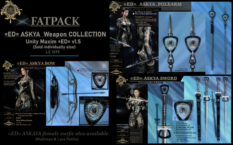 Second Life Marketplace - =ED= ASKYA Weapon COLLECTION 3PK - [UM=v2.0 ...