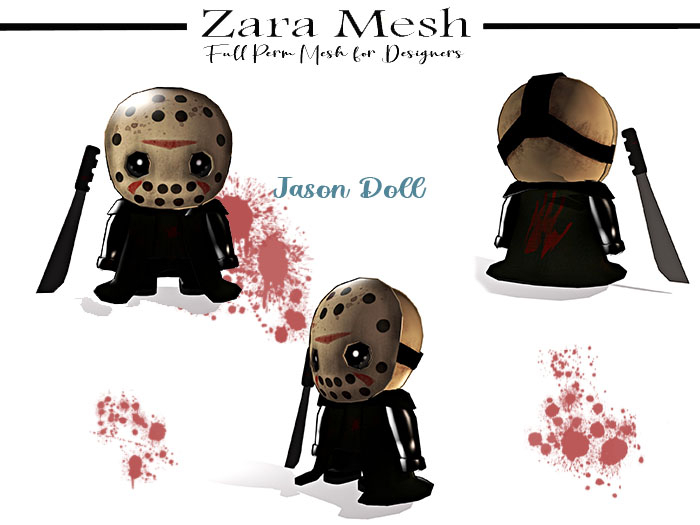Second Life Marketplace - Zara Mesh - Toys - Jason Doll - FULL PERM MESH
