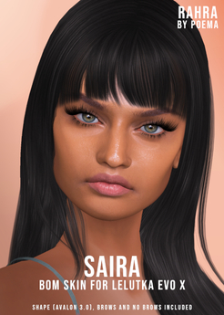 Second Life Marketplace - RAHRA - SAIRA skin BOMBAY (wear me)