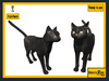 Second Life Marketplace - ::DisturbeD:: Black Cat Standing - FULL PERM MESH