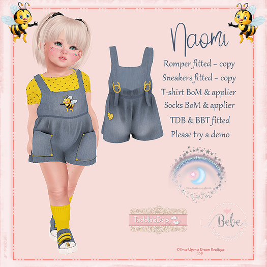 Second Life Marketplace - OUD Naomi Bumble Bee TDB BBT Fitted