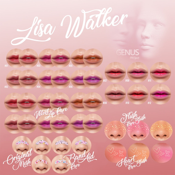 Second Life Marketplace - L.W VELVET TINT (GENUS) LIP #02